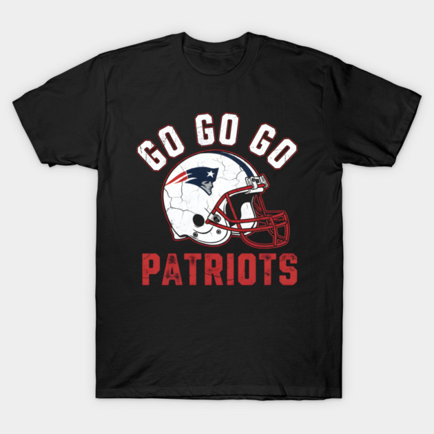 Go Go Go Patriots Football - Patriots Football - T-Shirt | TeePublic