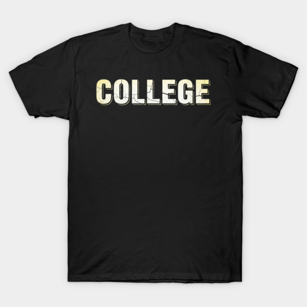 Cracked College Text - Cracked College Text - T-Shirt | TeePublic