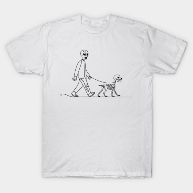 Zombie Walking Dog - Zombie - T-Shirt | TeePublic