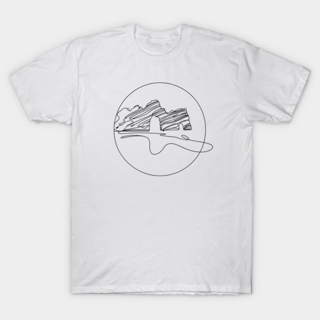 Durdle Door Minimal Coastal Line Art - Coastal - T-Shirt | TeePublic