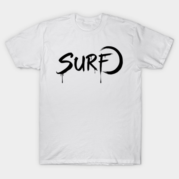 Graffiti Style Surf Word Design - Surf - T-Shirt | TeePublic