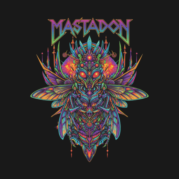 Mastodon Psychedelic Insect Totem Metal - Mastodon - T-Shirt | TeePublic