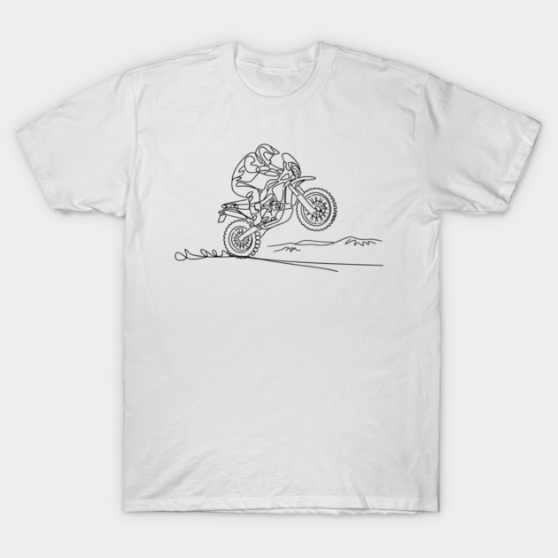 Motocross Rider Flying - Motocross - T-Shirt | TeePublic