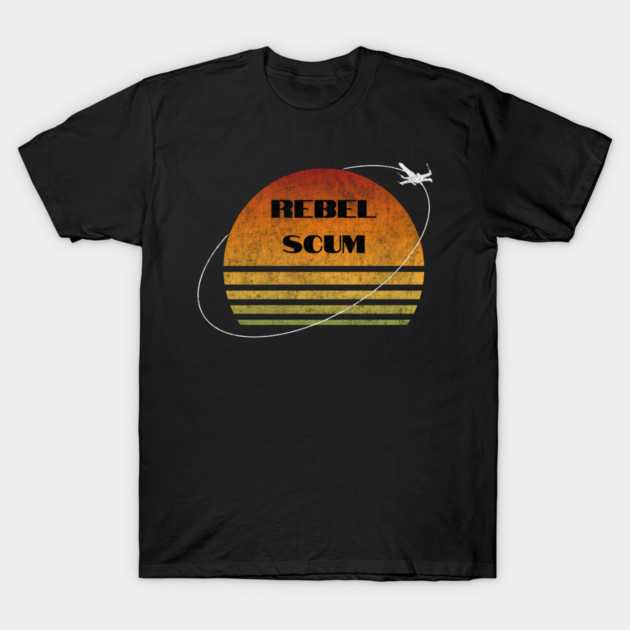 Rebel Scum – Retro Sunset Space Rebel Design - Rebel Scum - T-Shirt ...