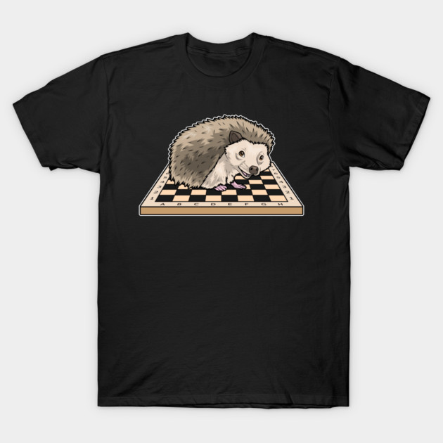 Hedgehog Chessboard Chess Board game - Chess Player - T-Shirt | TeePublic