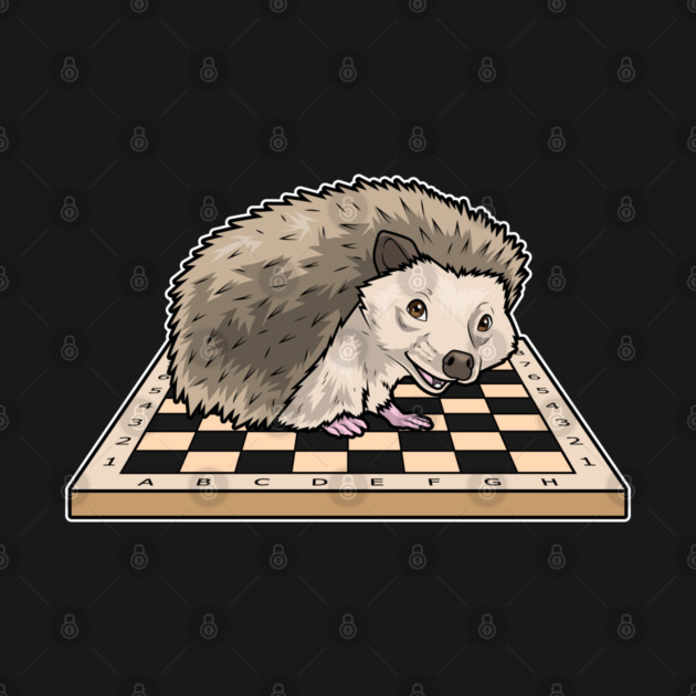Hedgehog Chessboard Chess Board game - Chess Player - T-Shirt | TeePublic