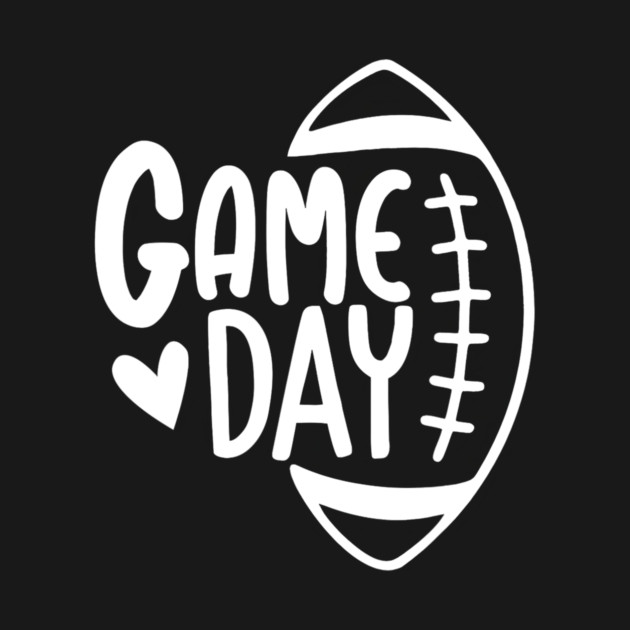 Game Day Football Heart American Football Player - Game Day Football ...