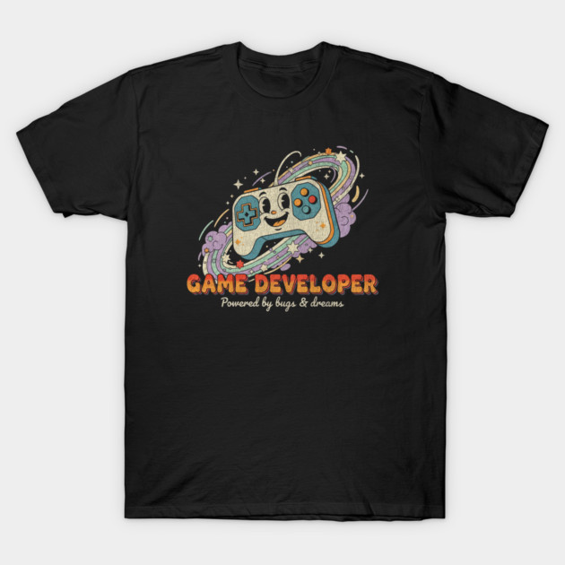 Game Developer Powered by Bugs and Dreams Retro Art - Game Developer ...