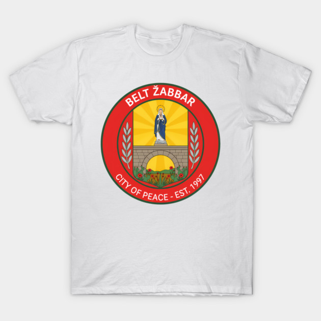 Belt Żabbar City of Peace Malta Emblem - Abbar - T-Shirt | TeePublic
