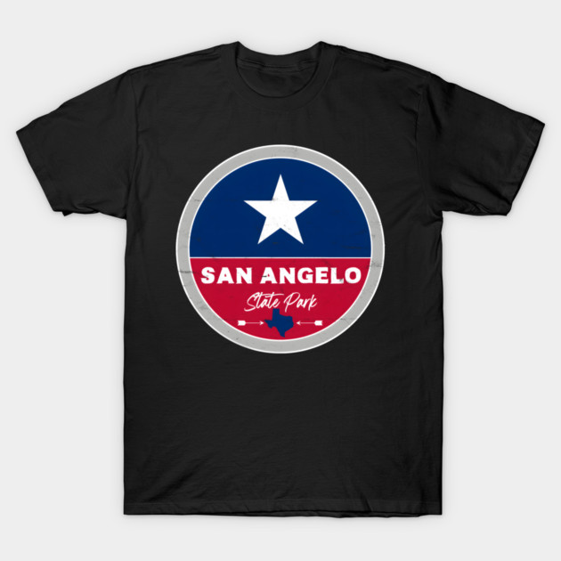 San Angelo State Park Texas TX Flag - San Angelo - T-Shirt | TeePublic