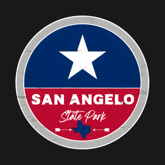 San Angelo State Park Texas TX Flag - San Angelo - T-Shirt | TeePublic