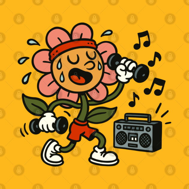 Flower Sweating to the Oldies - Flower - T-Shirt | TeePublic