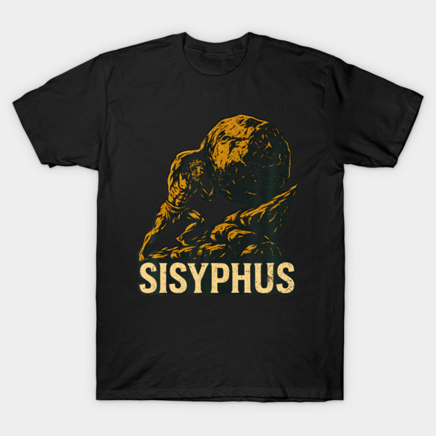 Sisyphus Greek Mythology Perseverance Art - Greek Mythology Art - T ...