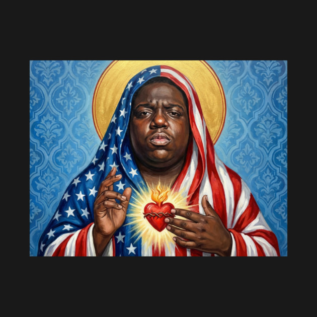 St. Christopher Wallace - Famous People - T-Shirt | TeePublic