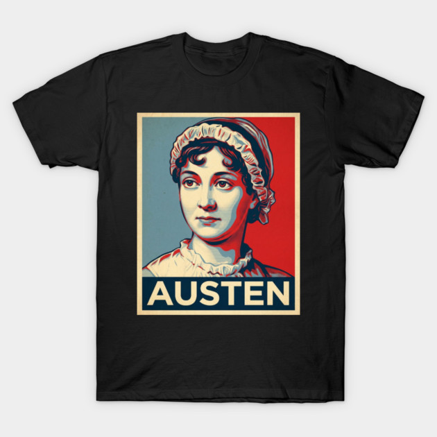 Jane Austen Hope Style Retro Poster Art - Jane Austen - T-Shirt | TeePublic