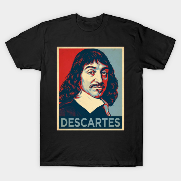 René Descartes Hope Style Retro Poster Art - Rene Descartes - T-Shirt ...
