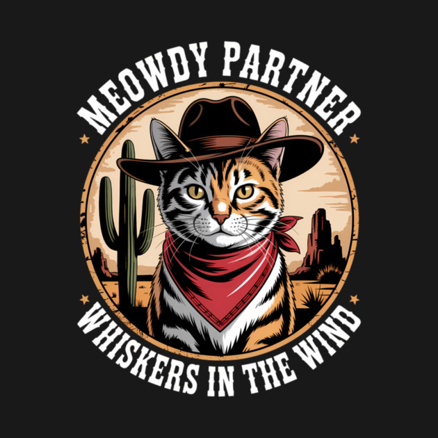 Cowboy Cat Cool - Cowboy Cat Cool - T-Shirt | TeePublic