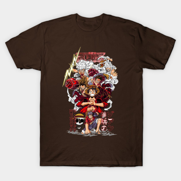 Rise of the Pirate Gods - Evolution of a Luffy - One Piece - T-Shirt ...