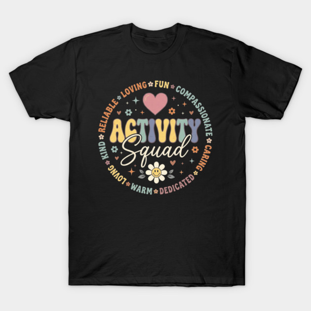 Activity Squad Retro Colorful Aesthetic - Activity Squad - T-Shirt ...
