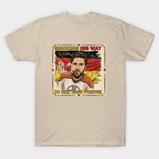 Smoking His Way-To NHL 1000 Points - Smoking - T-Shirt | TeePublic