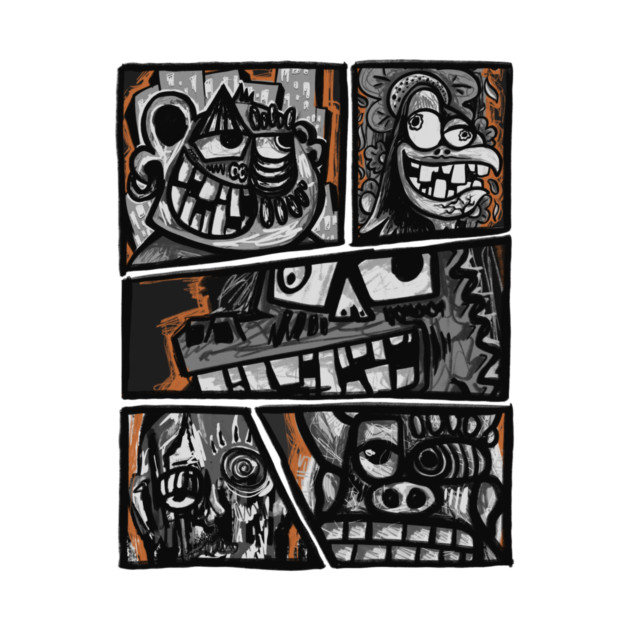 Abstract Comic Panels - Comic Art - T-Shirt | TeePublic