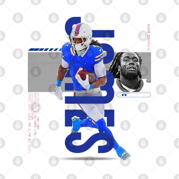 James Cook III football Player Bills 1 - James Cook Iii - T-Shirt ...