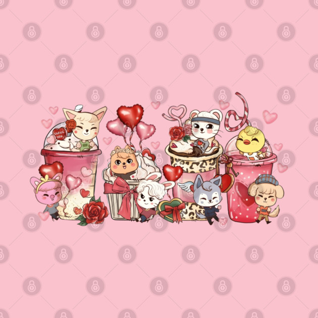 SKZOO Valentine ,Stray Kids Valentine - Skzoo - T-Shirt | TeePublic