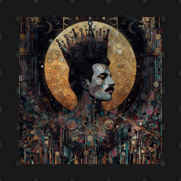 Live Aid Cosmic Rock Legend Portrait - Freddy Mercury - T-Shirt | TeePublic