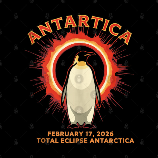 Ring Fire Antarctica 2026 Solar Eclipse Penguin - Solar Eclipse ...
