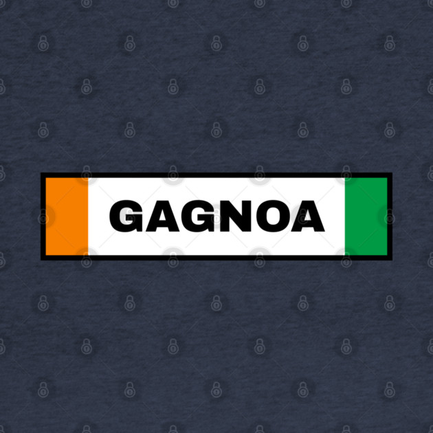 Gagnoa in Ivory Coast Flag Colors - Ivory Coast - T-Shirt | TeePublic