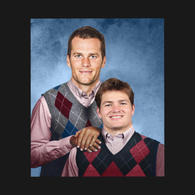 Brady and Drake Maye New England Football Step Brother - Drake Maye - T ...