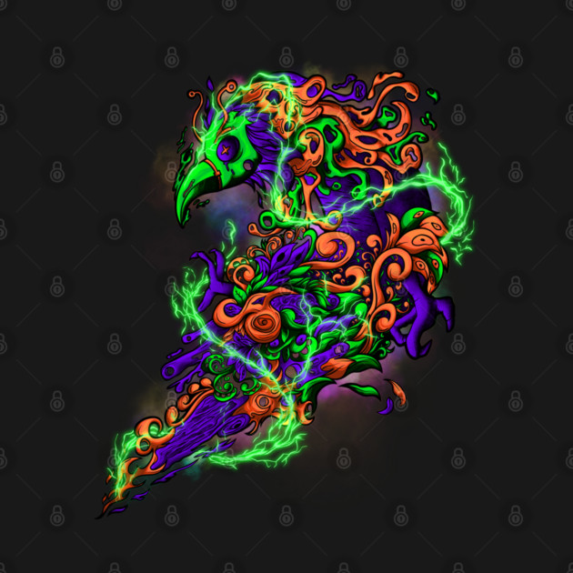 Cosmic Ravenstorm – Psychedelic Energy Bird Explosion - Psychedelic ...