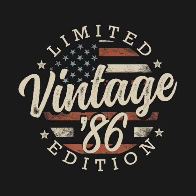 Vintage 1986 Limited Edition - Vintage 1986 Limited Edition - T-Shirt ...