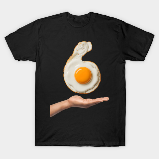 Number 6 67 Breakfast Egg - Custom Breakfast Meme - T-Shirt | TeePublic
