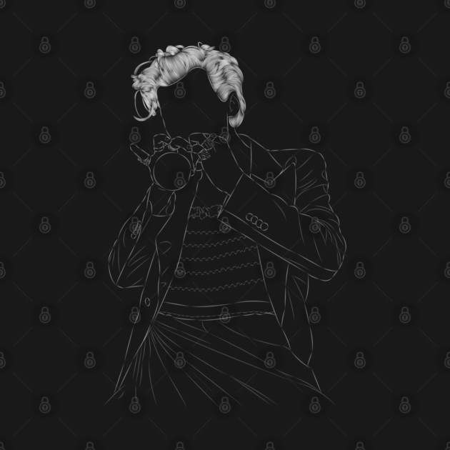 Harry Styles Minimal Black and White Portrait - Harry Styles - T-Shirt ...