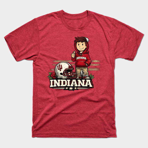 Indiana Football Hoosiers Design - Indiana Hoosiers - T-Shirt | TeePublic