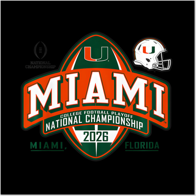 Miami Hurricanes Cfp National Championship 2026 Crest Gray - Miami ...