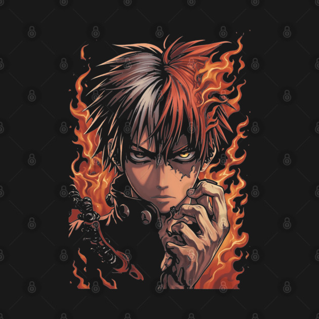Shoto Todoroki Half Ice Half Fire - Shoto Todoroki - T-Shirt | TeePublic