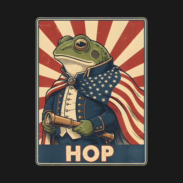 Portland Frog Hop America American - Portland Frog Hop - T-Shirt ...
