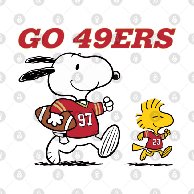 Snoopy San Francisco 49ers Football Retro Fan - Go 49ers - San ...