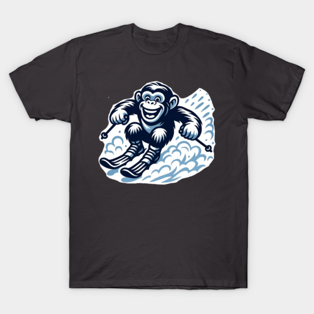 Ski Monkey - Ski Monkey - T-Shirt | TeePublic