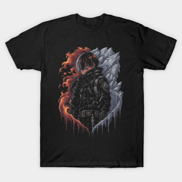 Shoto Todoroki Half Ice Half Fire - Shoto Todoroki - T-Shirt | TeePublic