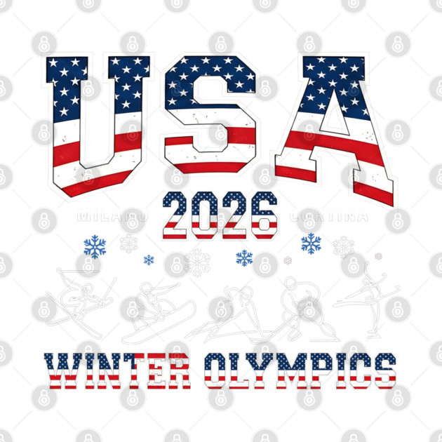 USA Team Milano Cortina 2026 Winter Games - Usa Winter Sports - Mug ...