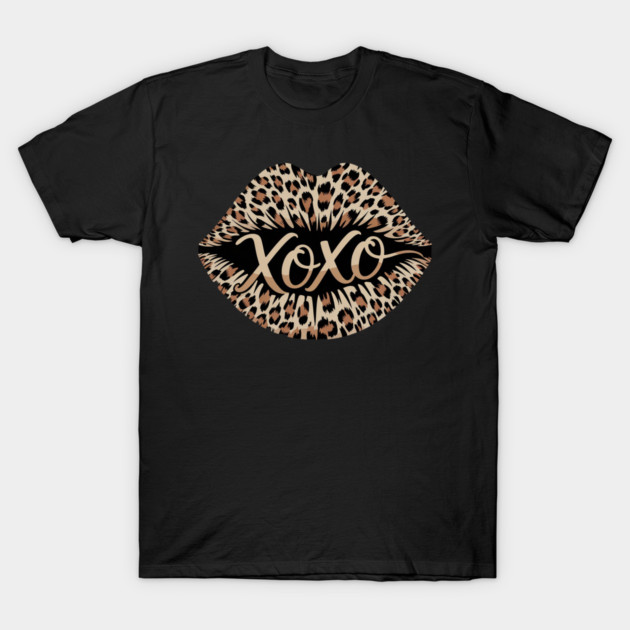 Leopard Lips XOXO Valentine love - Leopard Lips Xoxo Valentine Love - T ...