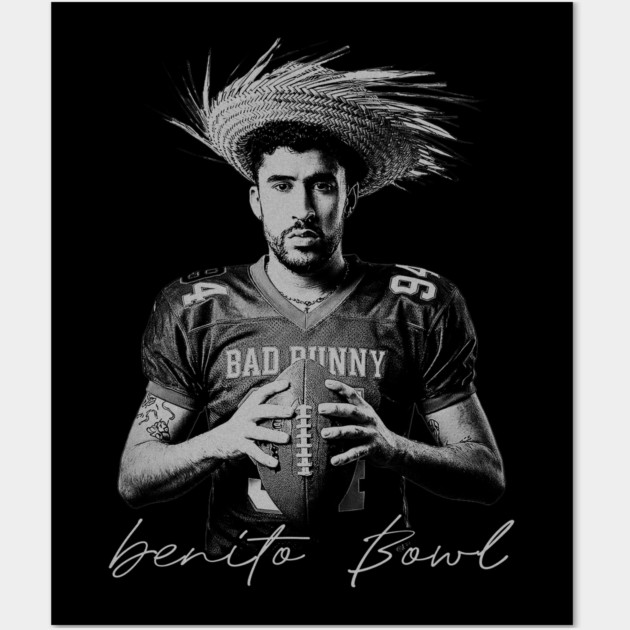 Bad Bunny Football Bunny Bowl 2026 Halftime Show Graphic T00595 - Bad ...