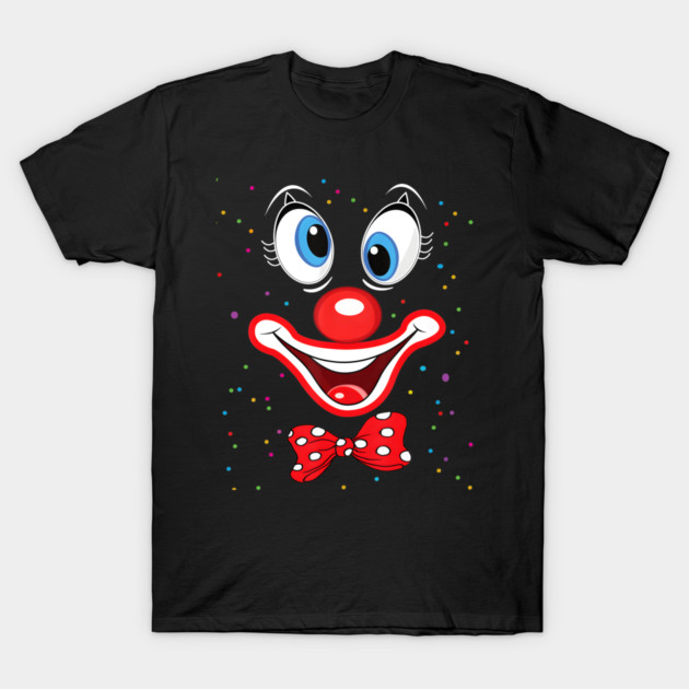 Carnival Clown Face Circus Carnivals - Carnival Clown Face - T-Shirt ...
