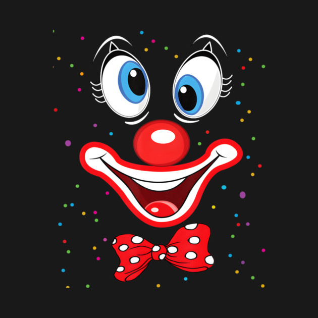 Carnival Clown Face Circus Carnivals - Carnival Clown Face - T-Shirt ...