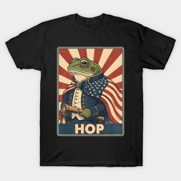 Portland Frog Hop America American - Portland Frog Hop - T-Shirt ...