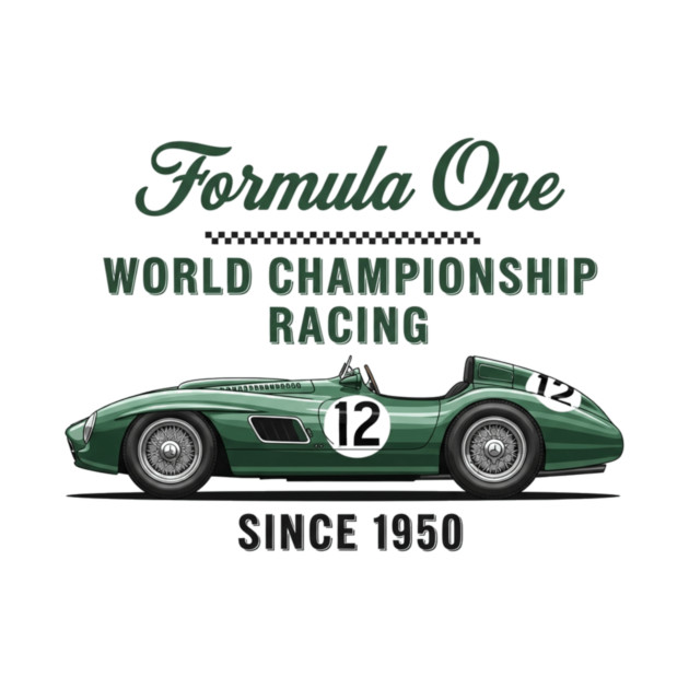 F1 Retro Car Graphic - F1 - T-Shirt | TeePublic