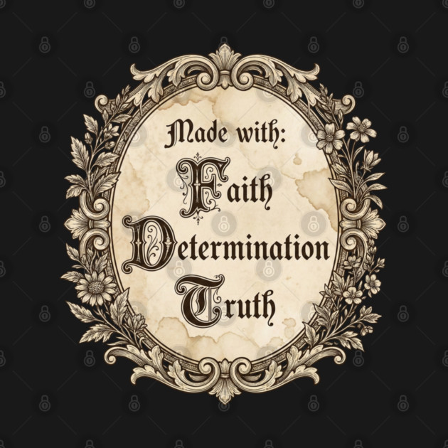 Vintage Victorian Apothecary Label - Faith Determination Truth ...